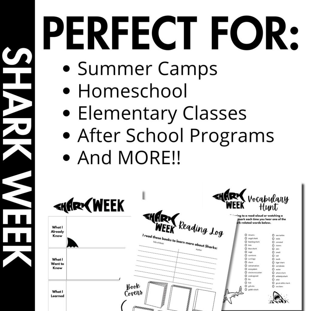 Shark Week Activities | Printable Shark Worksheets & Games