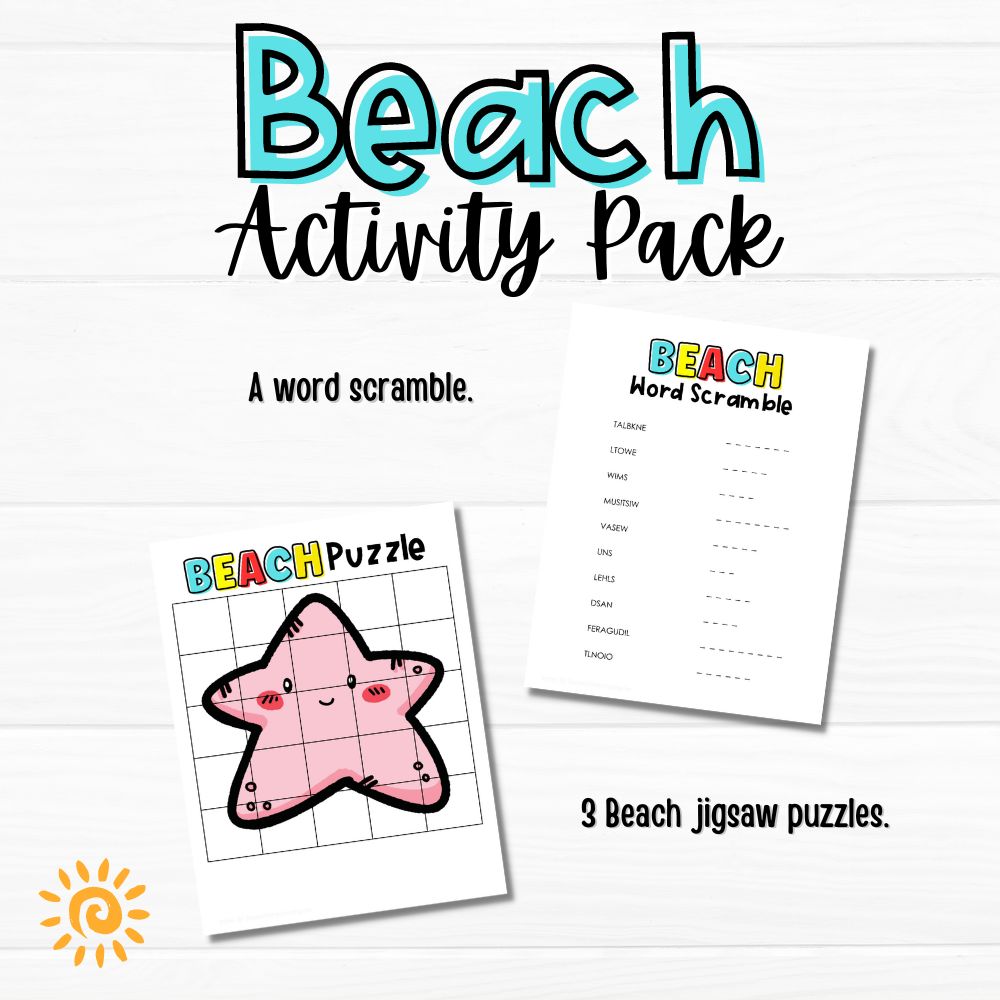 Beach Activity Pack Beach Activity Pack