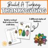 Build A Turkey + Writing Papers - Thanksgiving Craft & Game