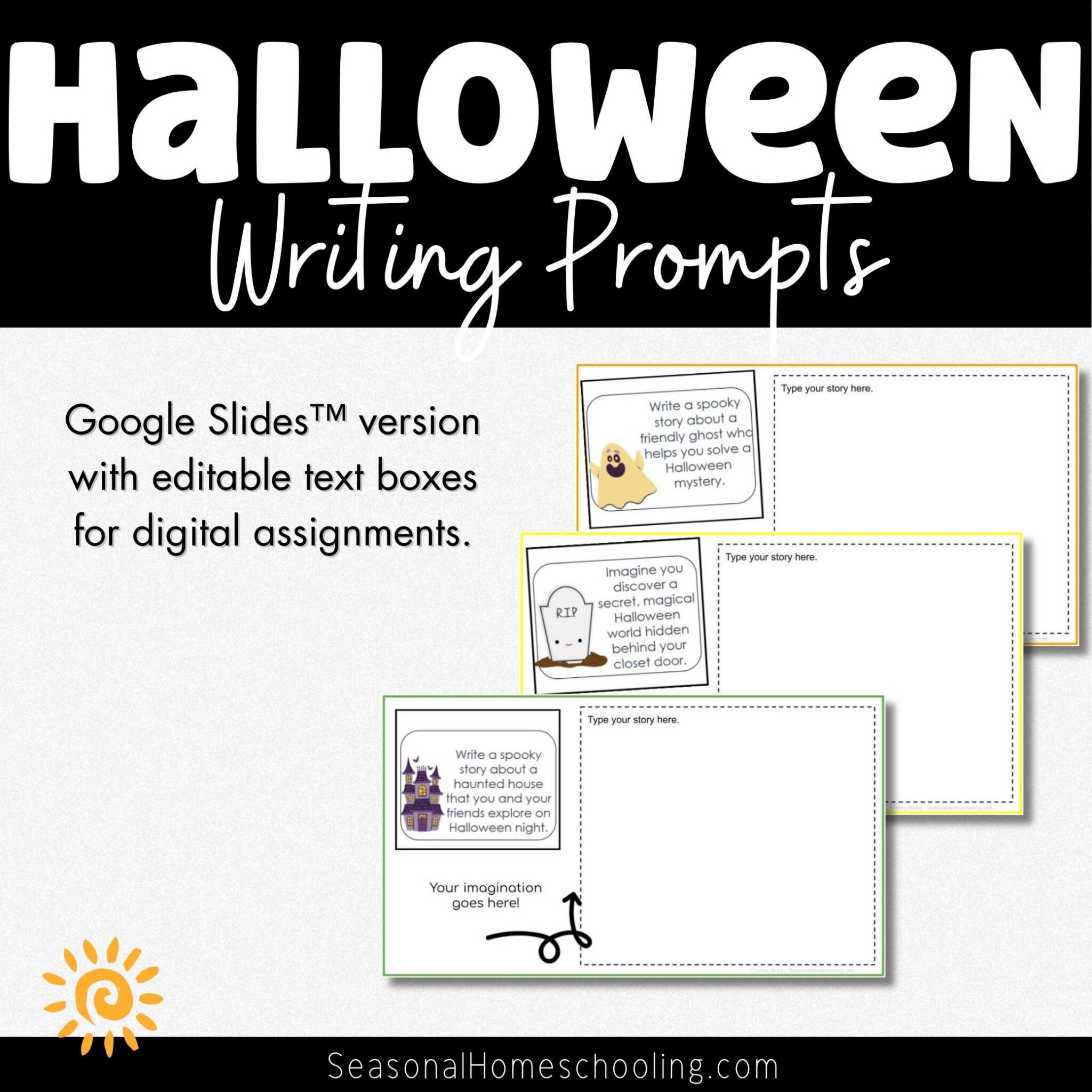 Halloween Writing Prompts | Creative Writing PDF & Google Slides