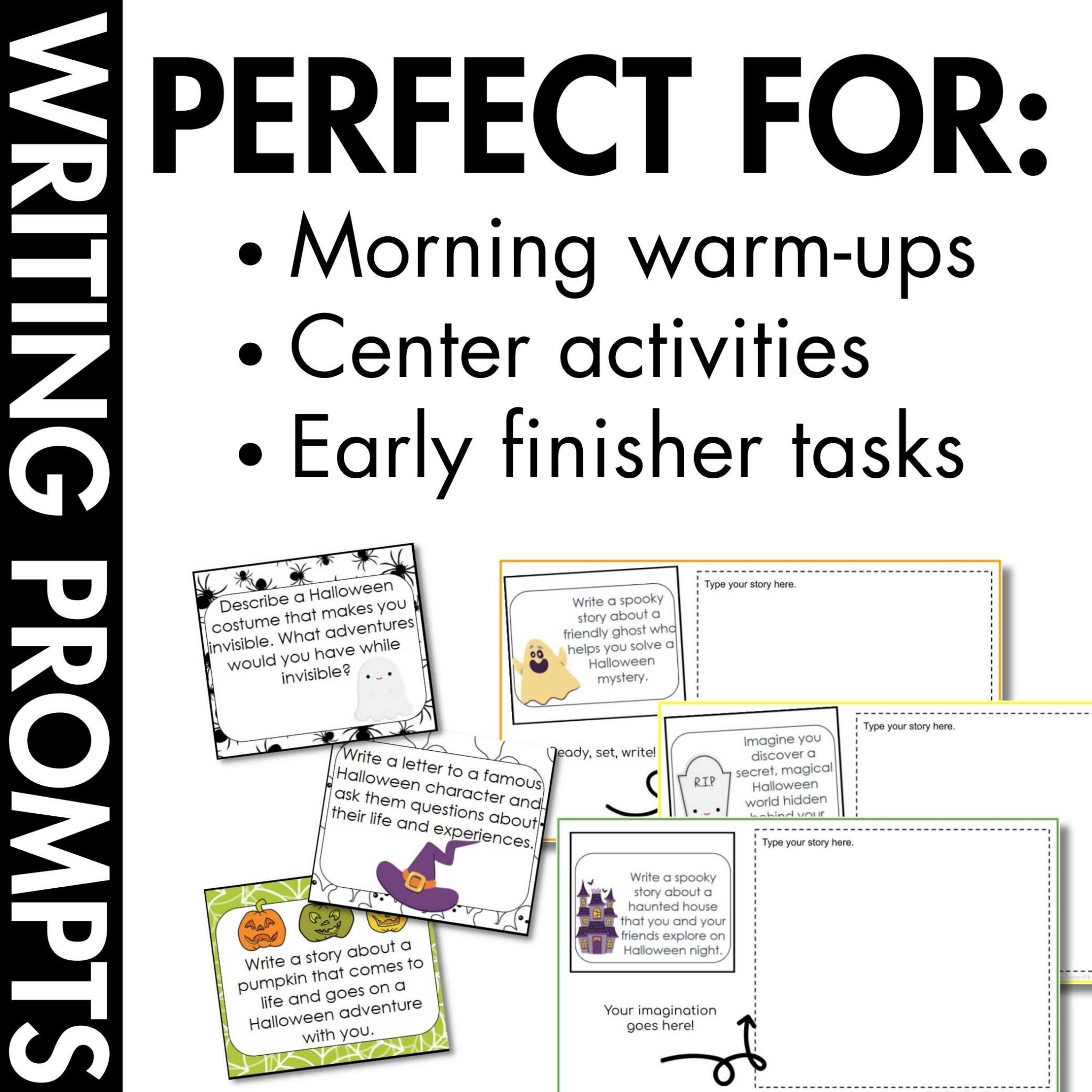 Halloween Writing Prompts | Creative Writing PDF & Google Slides