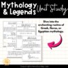 Mythology and Legends Unit Study