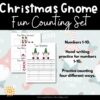 Christmas Gnome Math | Count, Trace, and Write Numbers 1–10 Worksheets