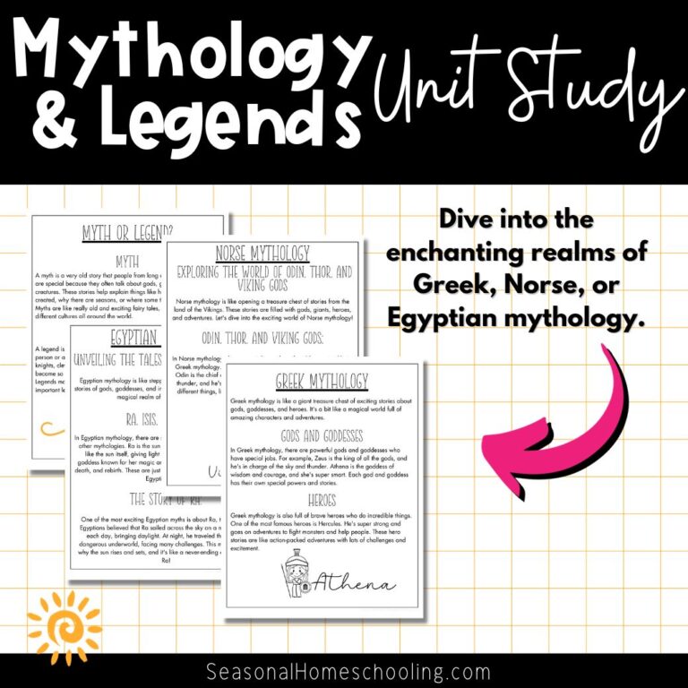 Mythology and Legends Unit Study