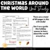 Christmas Unit Study – Winter Holidays & Global Christmas Around the ...
