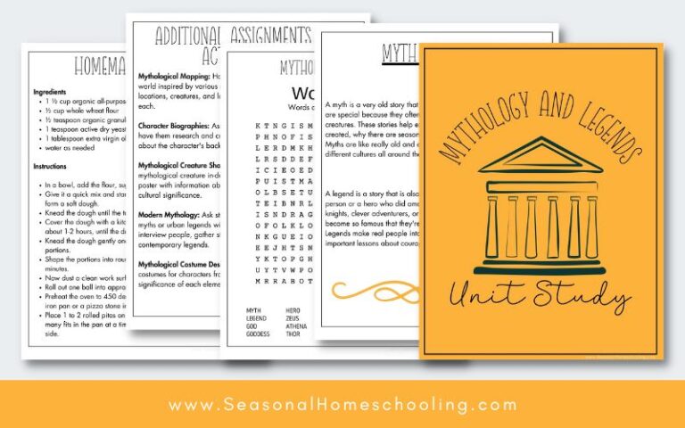 Mythology and Legends Unit Study
