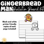 Gingerbread Bulletin Board Kit – Christmas Writing Prompts & Borders ...