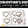 Valentine's Day Counting Clip Cards - Counting to 10 + Flashcards