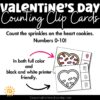 Valentine's Day Counting Clip Cards - Counting to 10 + Flashcards