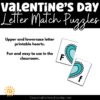 Valentine's Day Letter Matching Puzzles