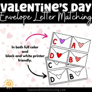Valentine's Day Envelope Letter Matching