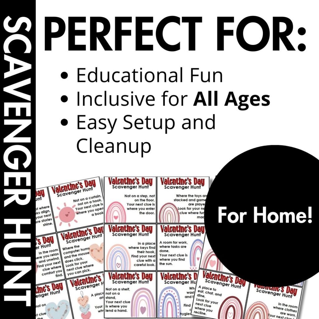 Valentine's Day Scavenger Hunt for Home