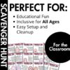 Valentine’s Scavenger Hunt Cards for the Classroom | Printable Indoor ...