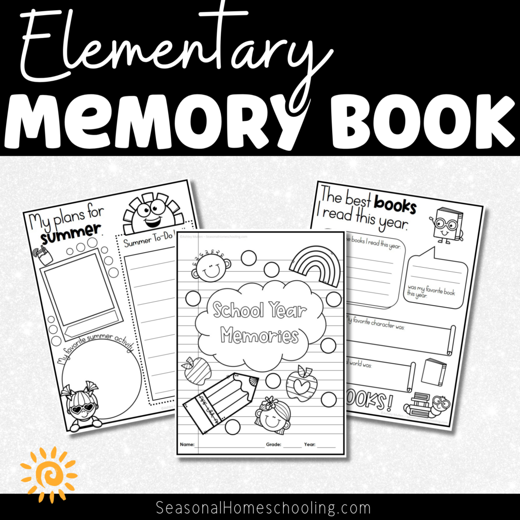No Prep Memory Book for End of School Year