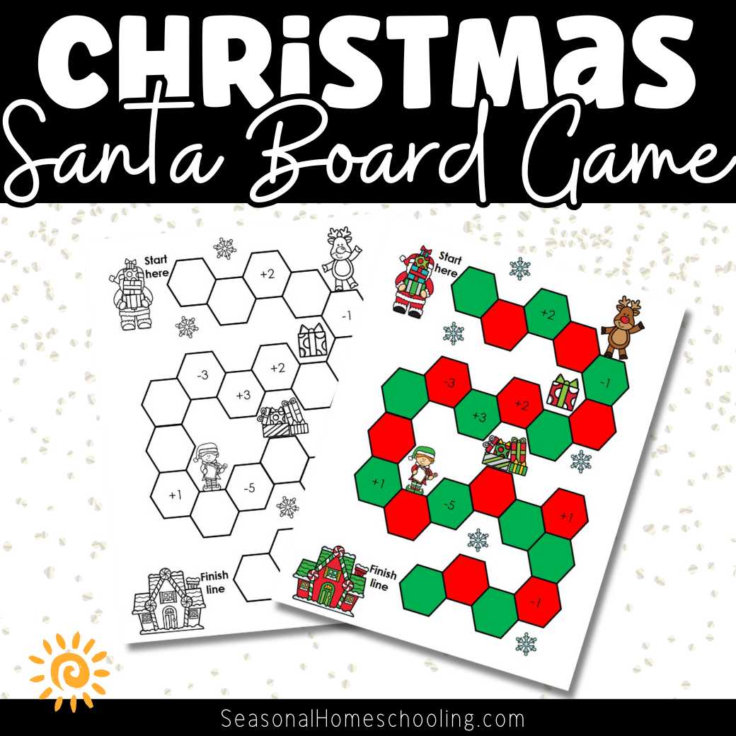 Bring Holiday Fun with This Santa Board Game Freebie