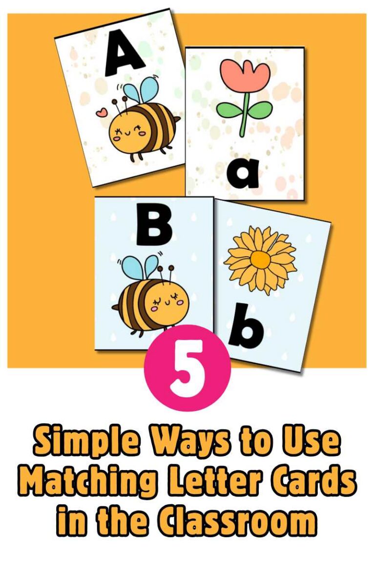 5 Simple Ways to Use Matching Letter Cards in the Classroom
