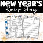 New Year's Roll A Story | Story Elements Graphic Organizer