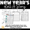 New Year's Roll A Story | Story Elements Graphic Organizer