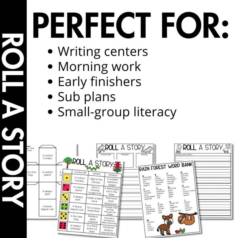 Rainforest Animals Roll A Story | Creative Writing Activity