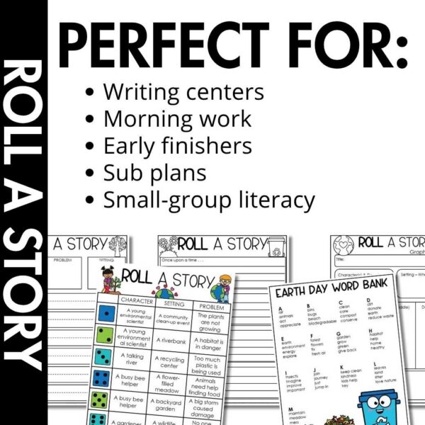 Earth Day Roll A Story | Creative Writing Activity for Grades 1–4