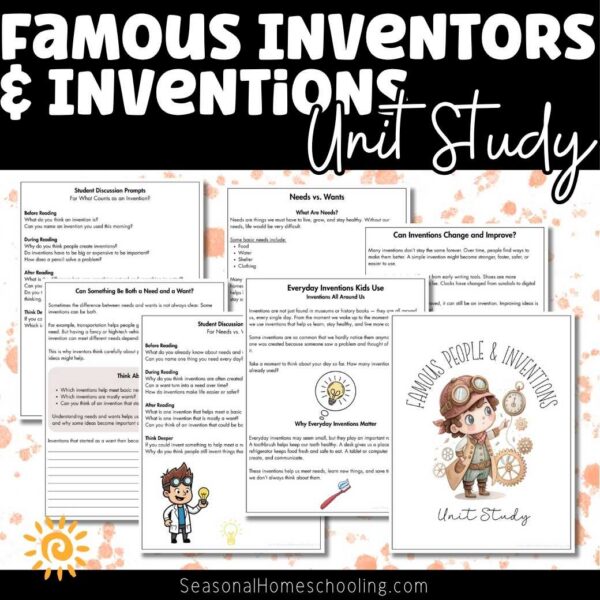 Famous Inventors & Inventions Unit Study